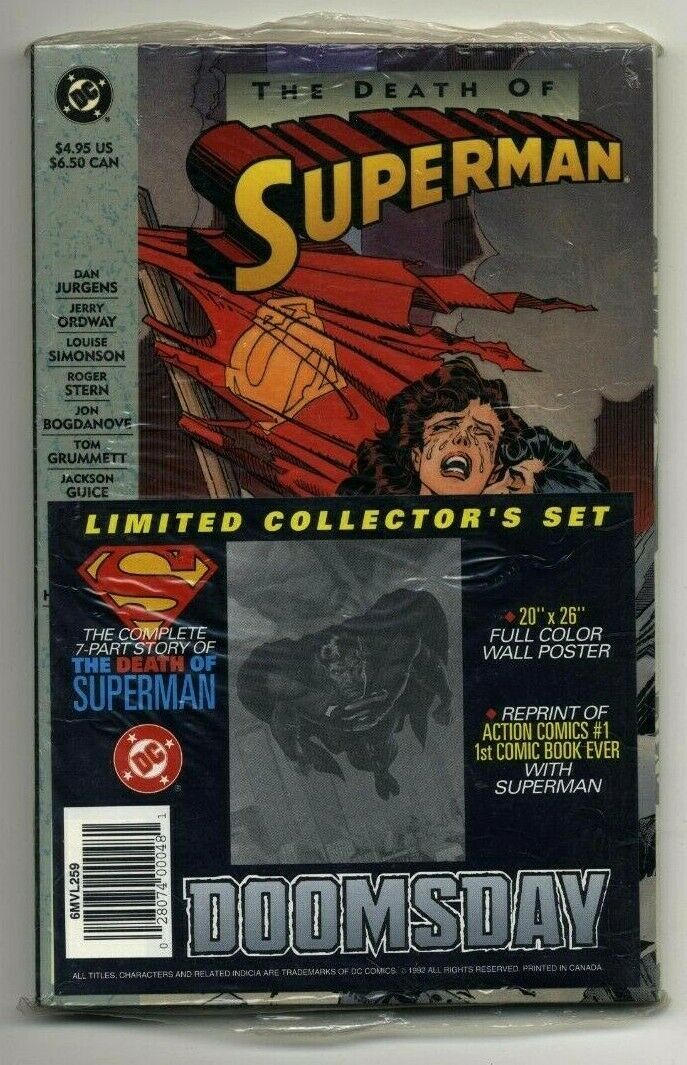 Death of Superman Limited Collector's Set Doomsday SEALED Poster Action ...