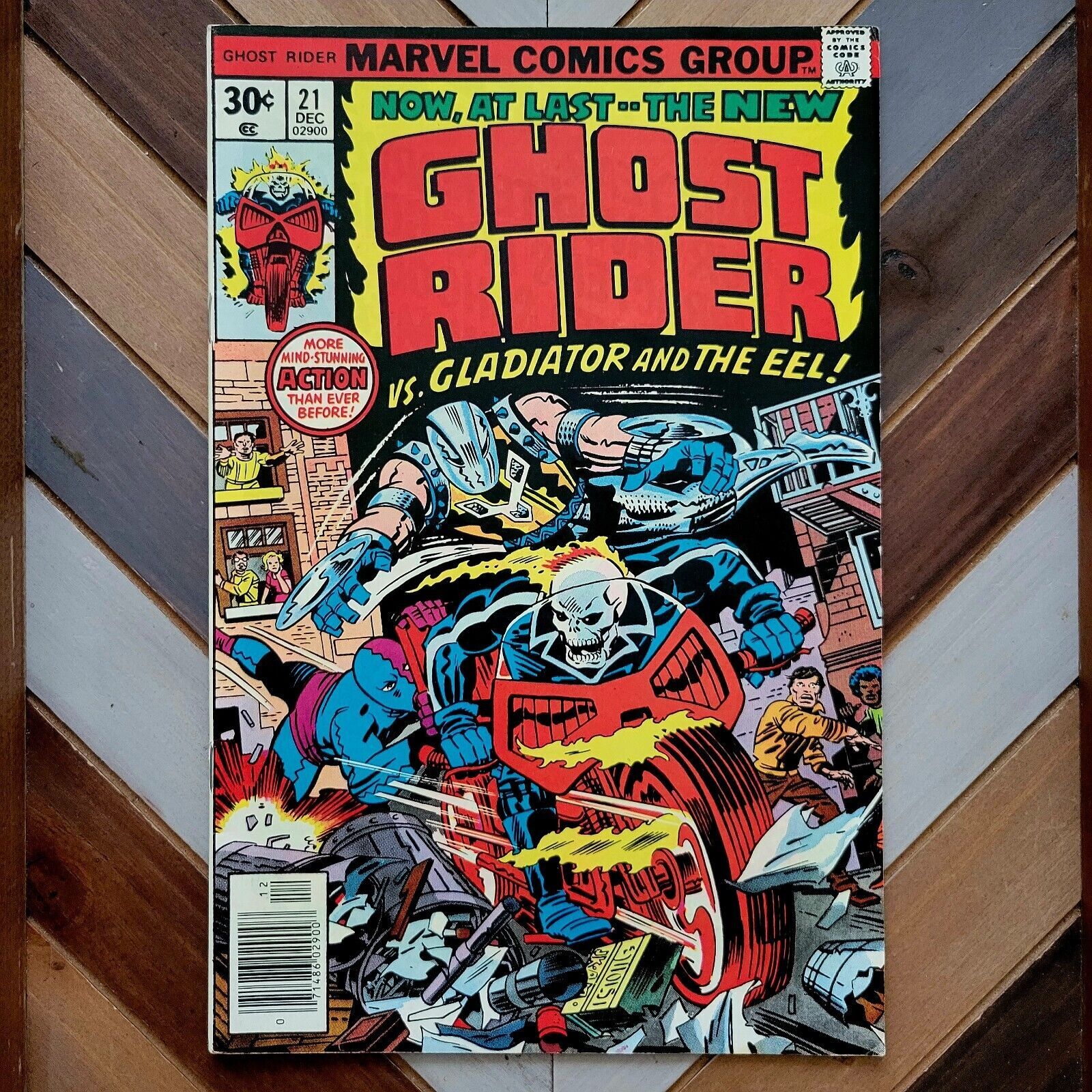 GHOST RIDER #21 FN/VF (Marvel 1976) Co-starring GLADIATOR & The EEL ...