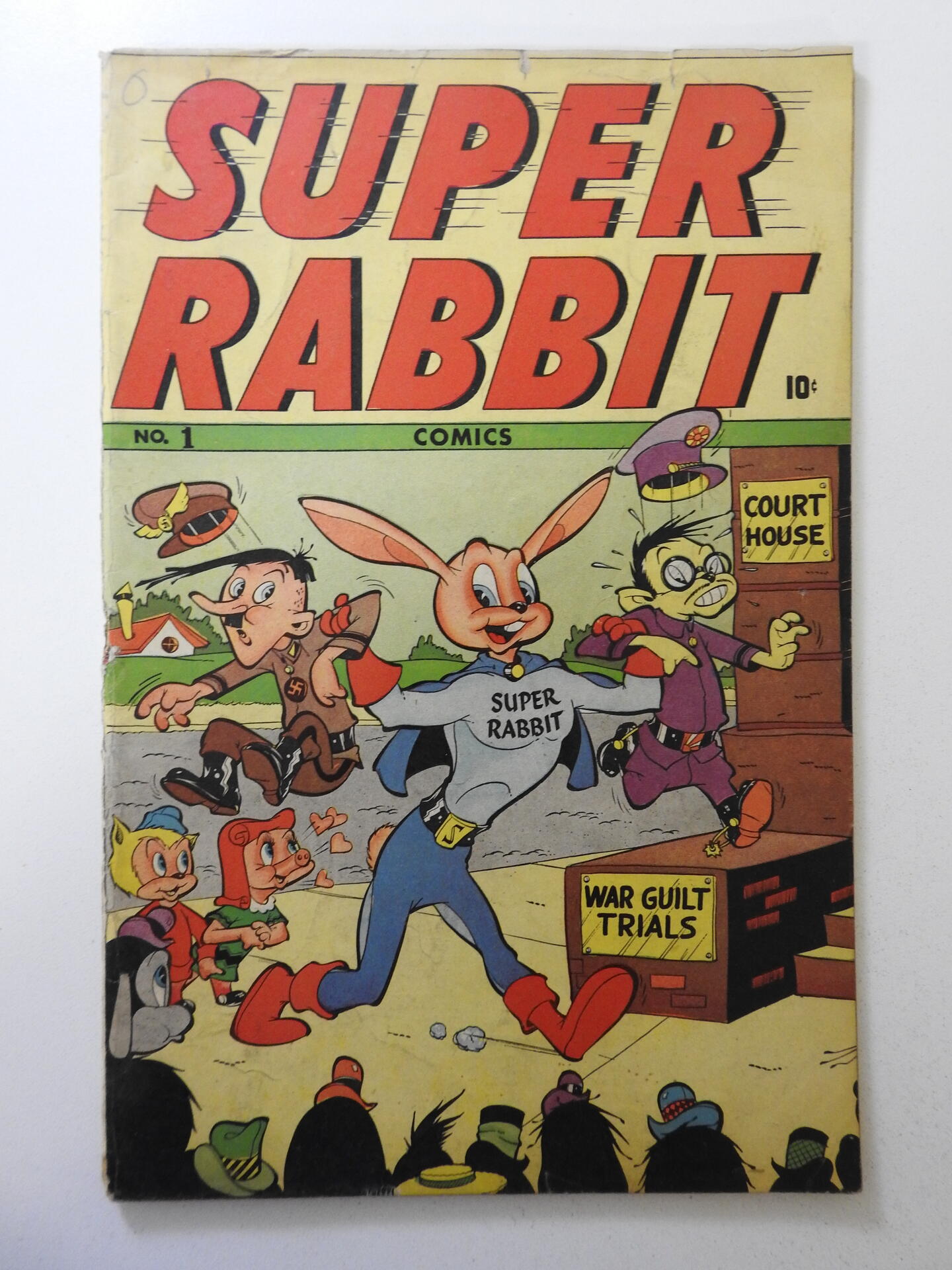 Super Rabbit #1 (1944) Restored apparent GD/VG Condition glue on spine ...