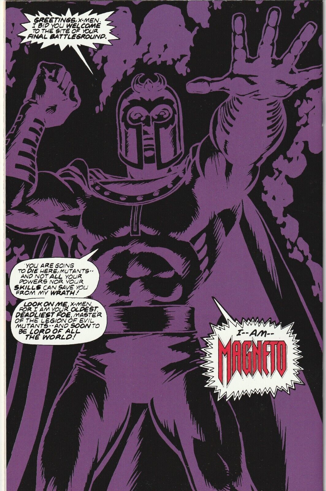 Magneto # 0 Foil Embossed Cover A NM Marvel 1993 The Twisting Of A Soul ...