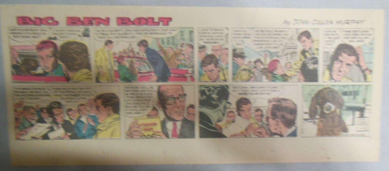 (16) "Big Ben Bolt" Sundays by John Collen Murphy from 1965 Size 7.5 x ...