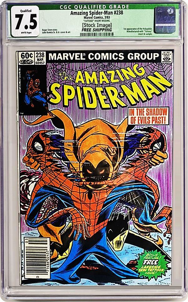 Spiderman #238 (1983) KEY HOBGOBLIN 1st APPEARANCE* Newsstand Variant ...