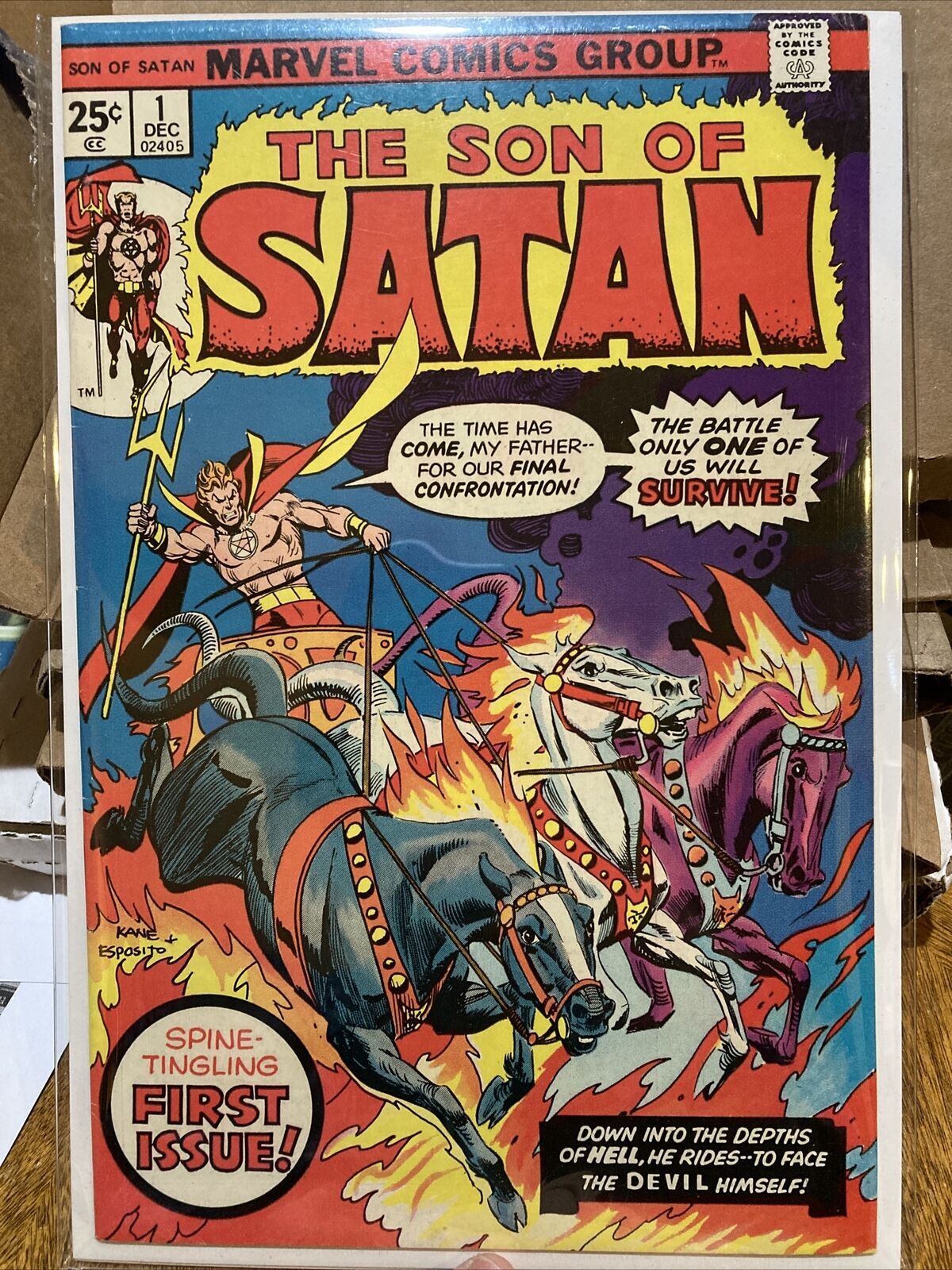 Son of Satan #1 Marvel Comics 1975 VF 1st solo series, Daimon Hellstrom ...