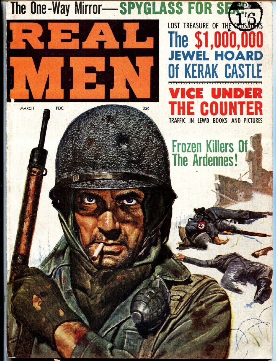Real Men Pulp Magazine Mar 1964 Dead NAZIs cover-Vice-pulp thrills ...