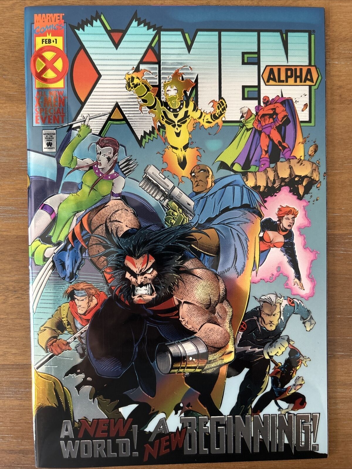 X-MEN ALPHA #1 (1995): 1ST Appearance Dark Beast. CHROMIUM COVER*, 12 ...