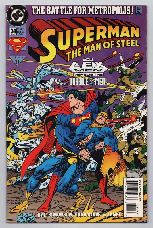 Superman The Man of Steel #34 | Jimmy Olsen | Superboy (DC, 1994) VF/NM ...