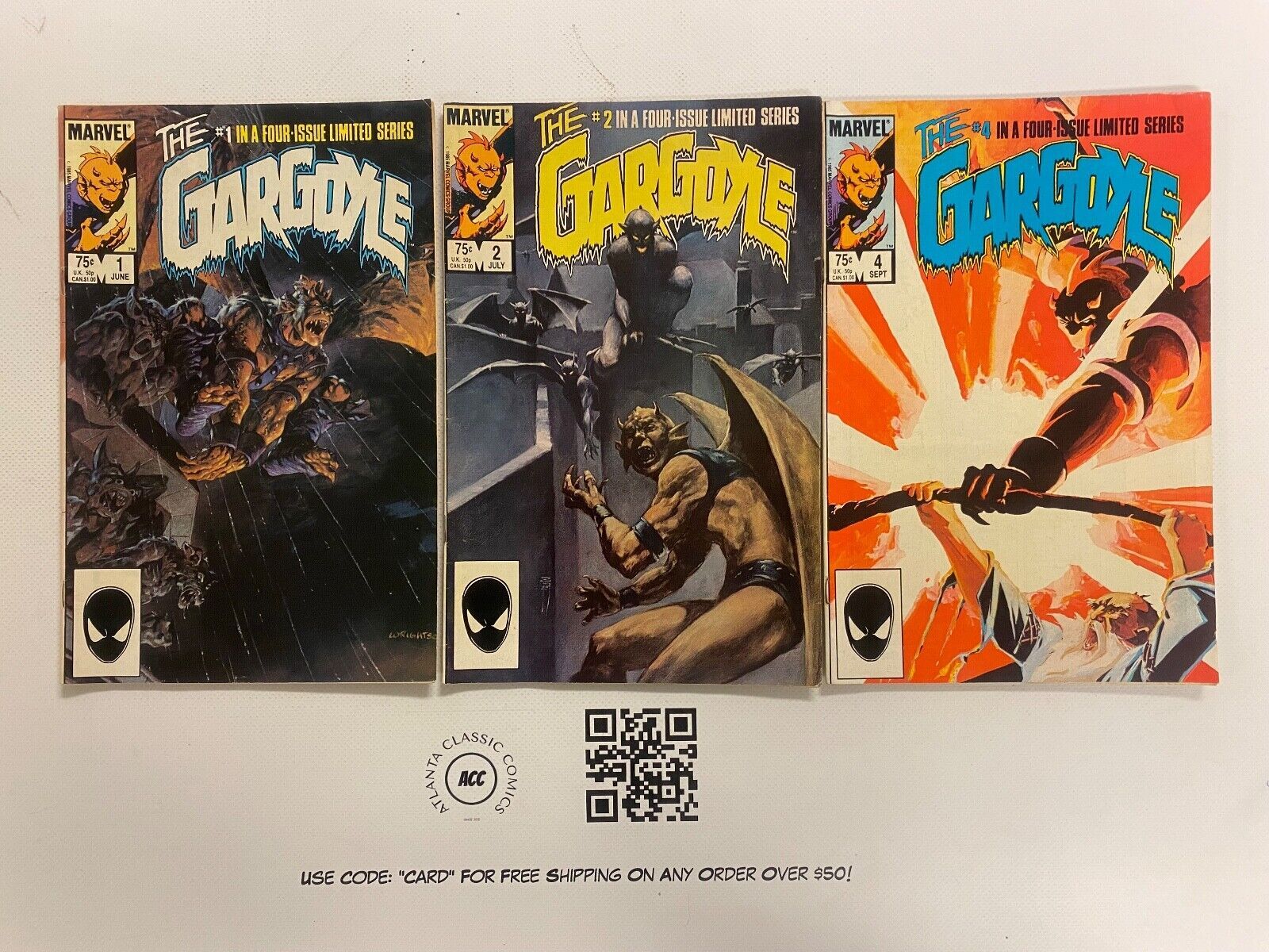 3 The Gargoyle Marvel Comics LTD Series #1 2 4 Spider-Man X-Men 56 KM1 ...
