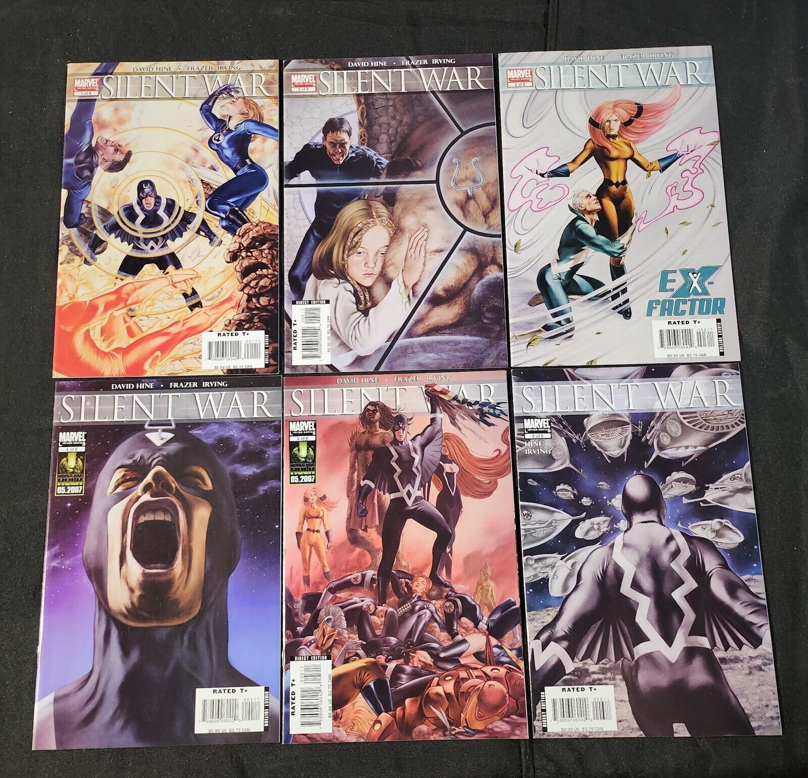 Silent War 6PC LOT #1-6 - Complete Set / Inhumans (8.5/9.0) 2007 ...