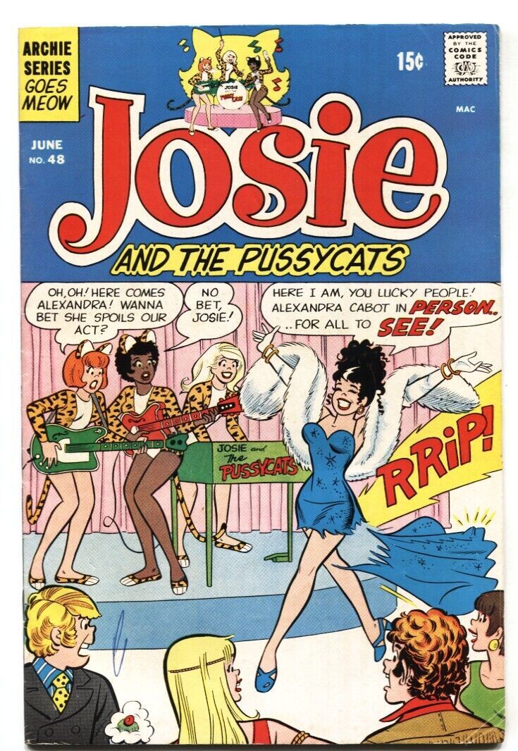 JOSIE #48 1970- 2nd Pussycats cover- Archie comics FN- | Comic Books ...