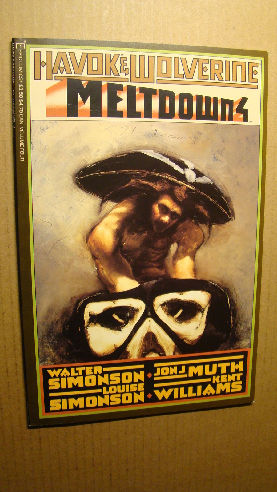 Havok & Wolverine Meltdown 4 *NM 9.4* Graphic Novel Marvel Simonson ART ...