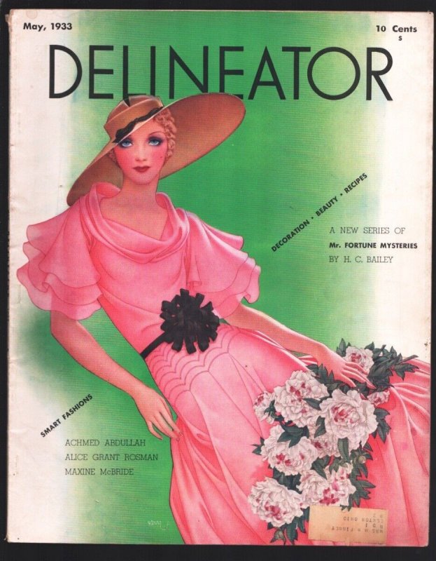 Delineator 5/1933-GGA cover by Dynevor Rhys-Pulp fiction-Fashion ...