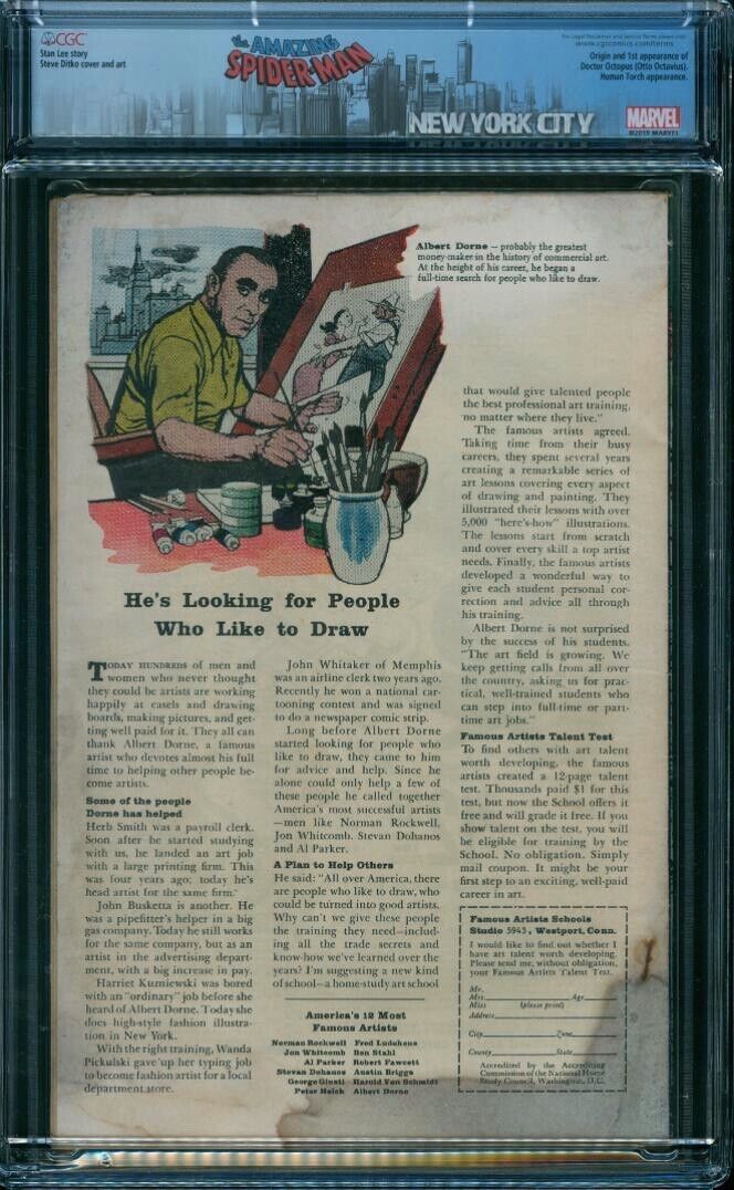 Amazing Spider-Man 3 CGC 2.0 1st Doctor Octopus | Comic Books - Modern ...