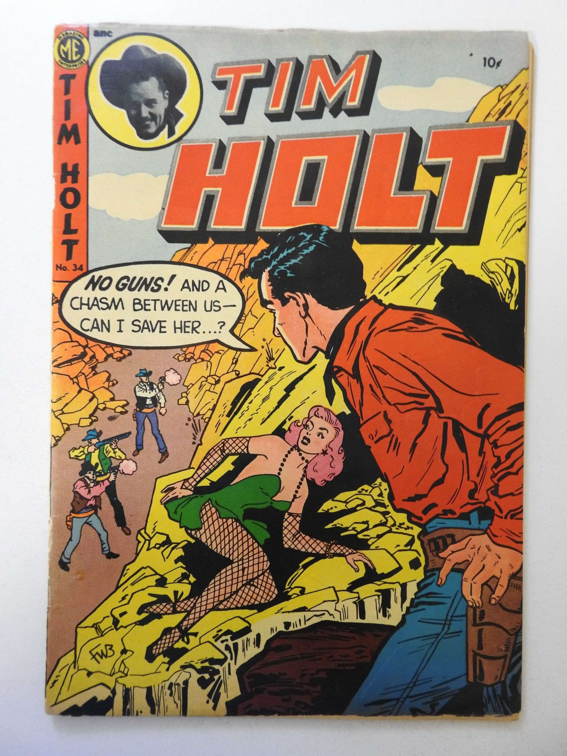 Tim Holt #34 (1953) FR/GD 4 in cumulative spine split, cover detached ...