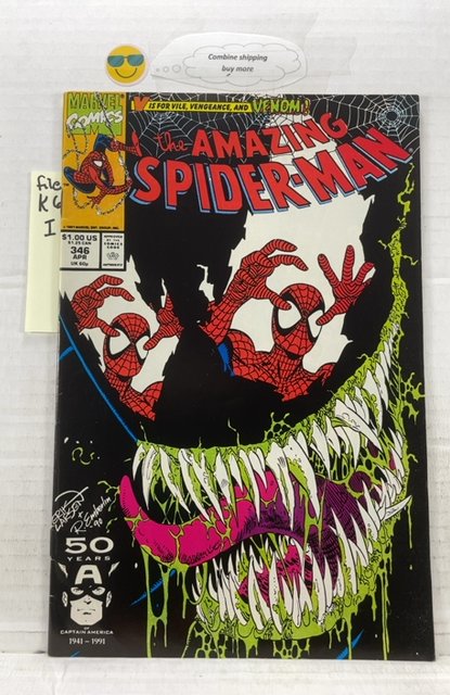 The Amazing Spider-Man #346 (1991) vfn iconic of cover Eric Larson ...
