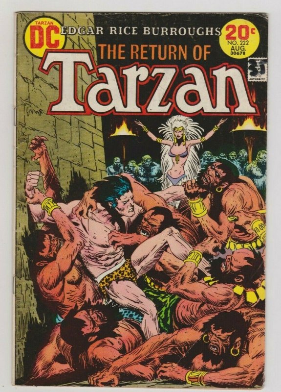 Tarzan #222 VG+ 1973 DC Comics JOE Kubert ART | Comic Books - Bronze ...