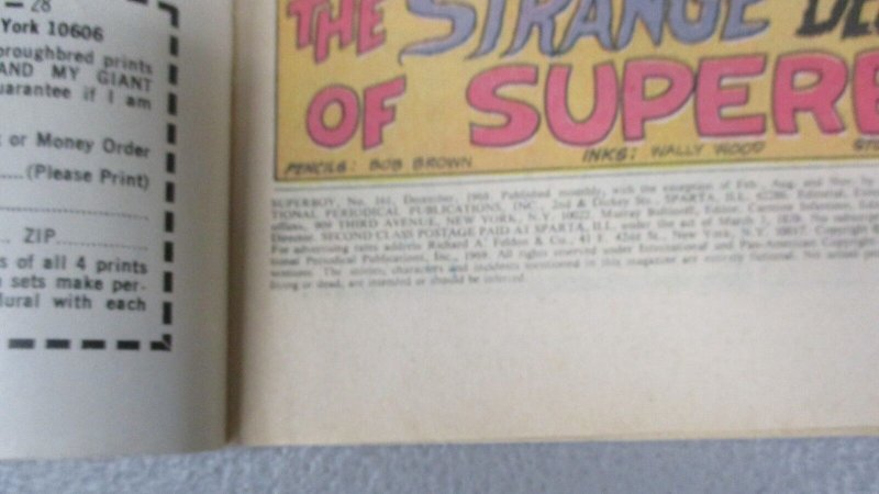 Superboy #161 (1940 Series) Superman Supergirl Silver Age 1969 DC ...