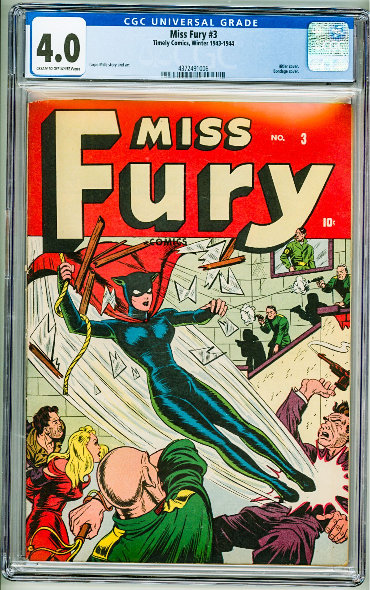 Miss Fury Comics #3 (1943) CGC 4.0 Cream to OW Pages! | Comic Books ...