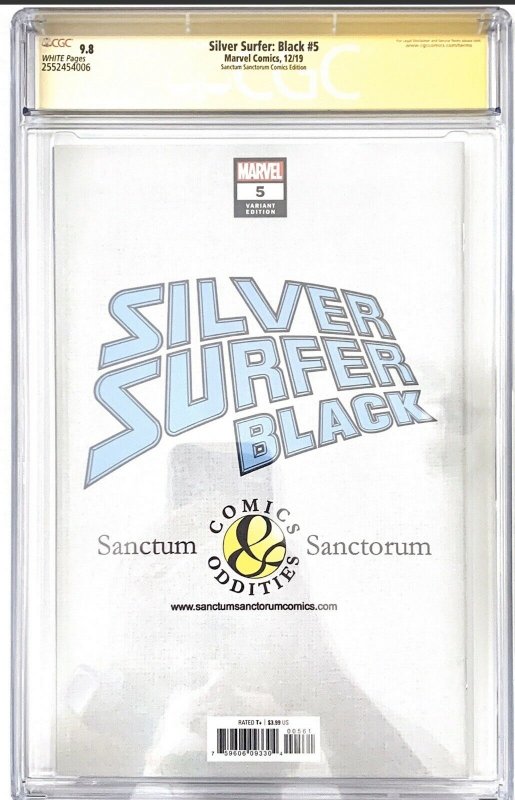 SILVER SURFER BLACK #5 Skan VARIANT Void Knight CGC SS 9.8 Singed By ...