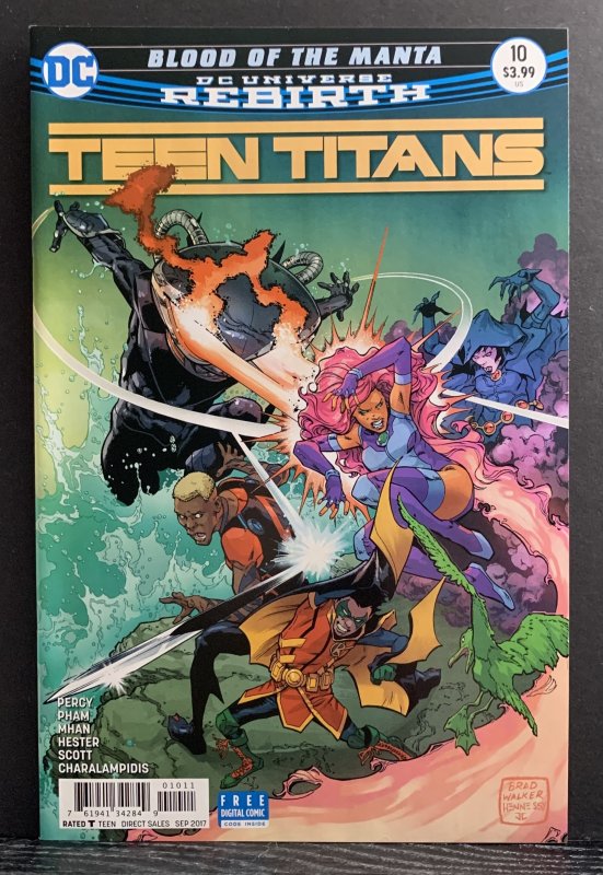 Teen Titans #10 (2017) Brad Walker / Andrew Hennessy Starfire Cover ...