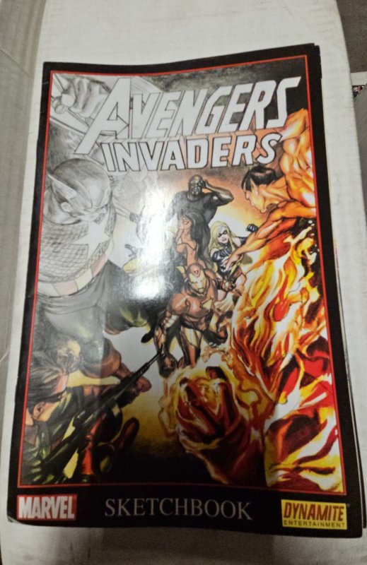 Avengers/Invaders #1 Sketchbook Cover (2008) | Comic Books - Modern Age ...