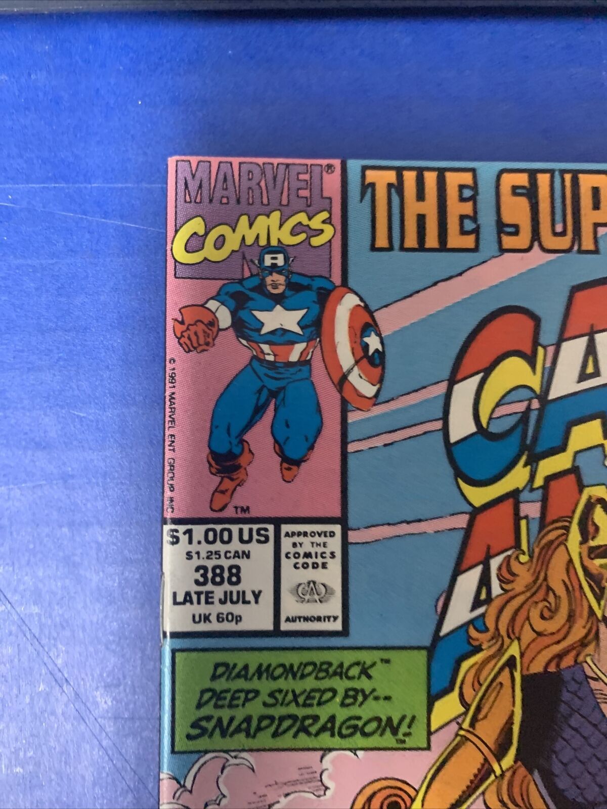 Captain America #388 battles MODAM from Late July 1991 Avengers DM ...