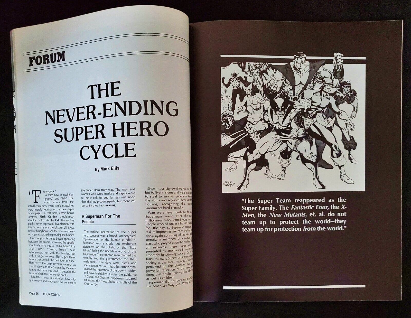 FOUR-COLOR MAGAZINE #1 Comic Fanzine DICK GIORDANO Jon Muth TMNT 1986 ...