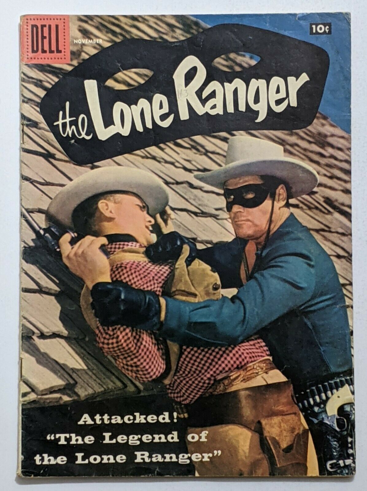 Lone Ranger #113 (Nov 1957, Dell) VG+ 4.5 Clayton Moore photo cover ...