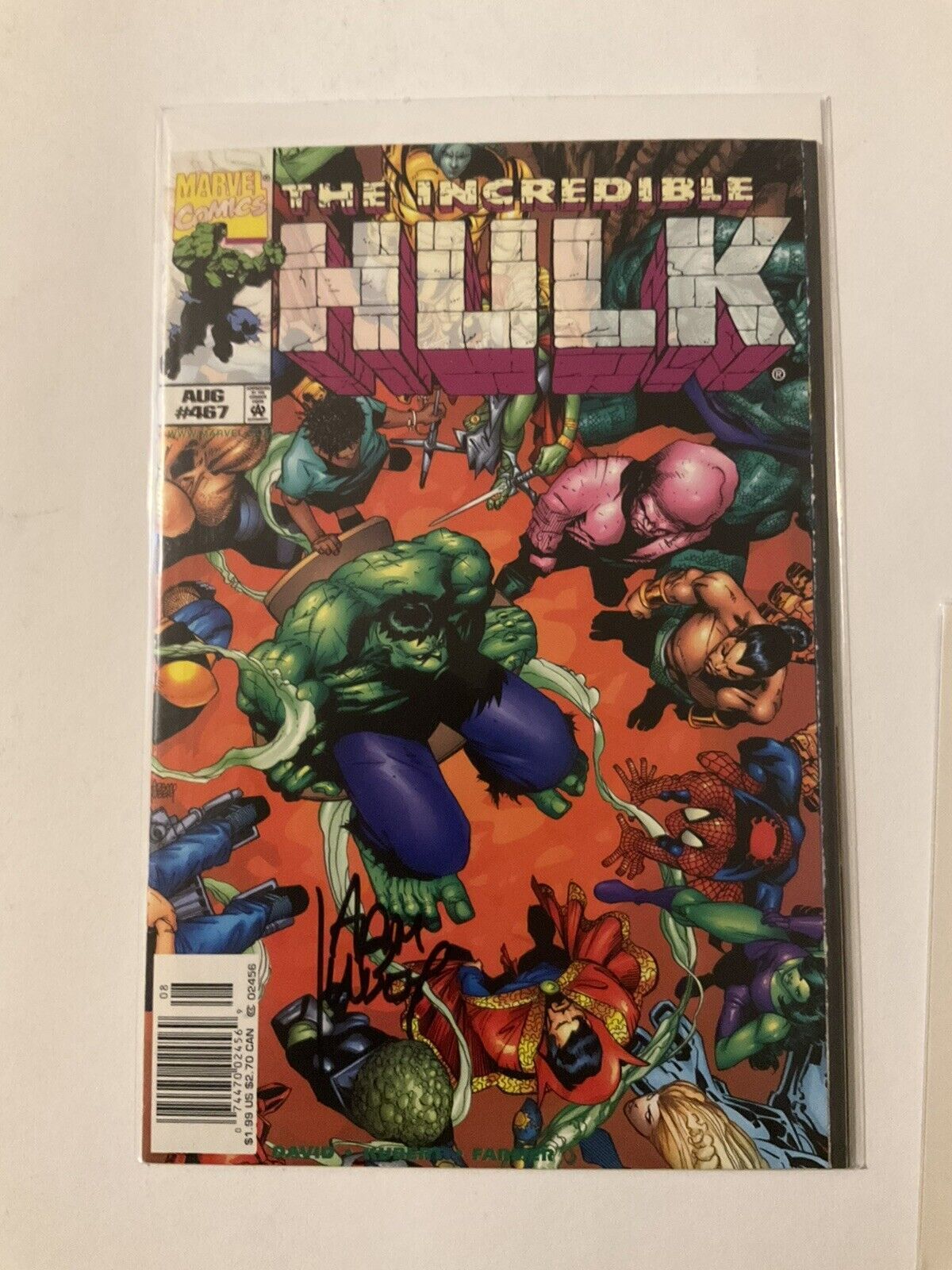 Incredible Hulk 467 Near Mint Nm Signed A Kubert Marvel | Comic Books ...