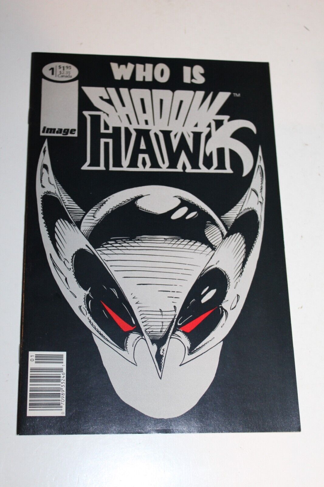 RARE Shadowhawk 1 1992 Newsstand Variant 1:100 Low Print Image Key Book ...
