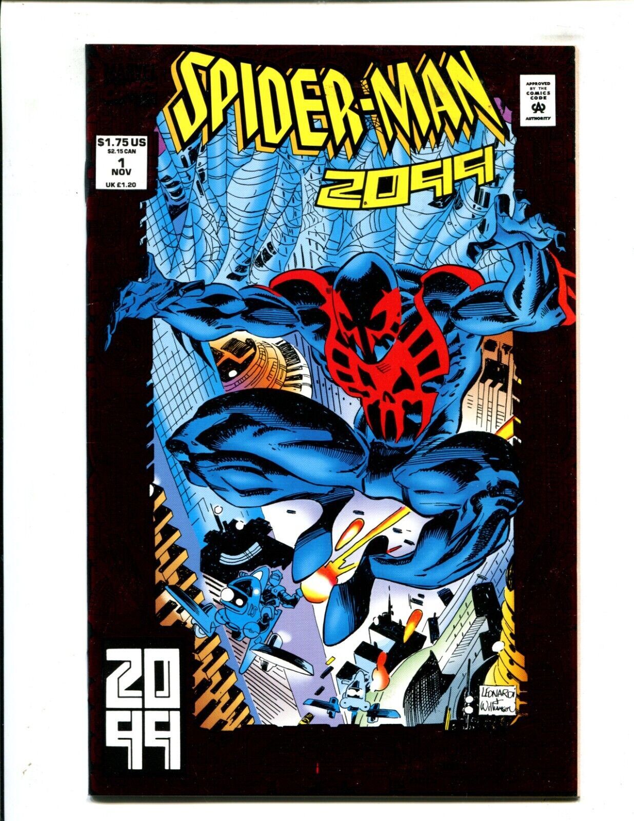 Spider-Man 2099 #1 - Peter David Story, Rick Leonardi Foil Cover (9.0/9 ...