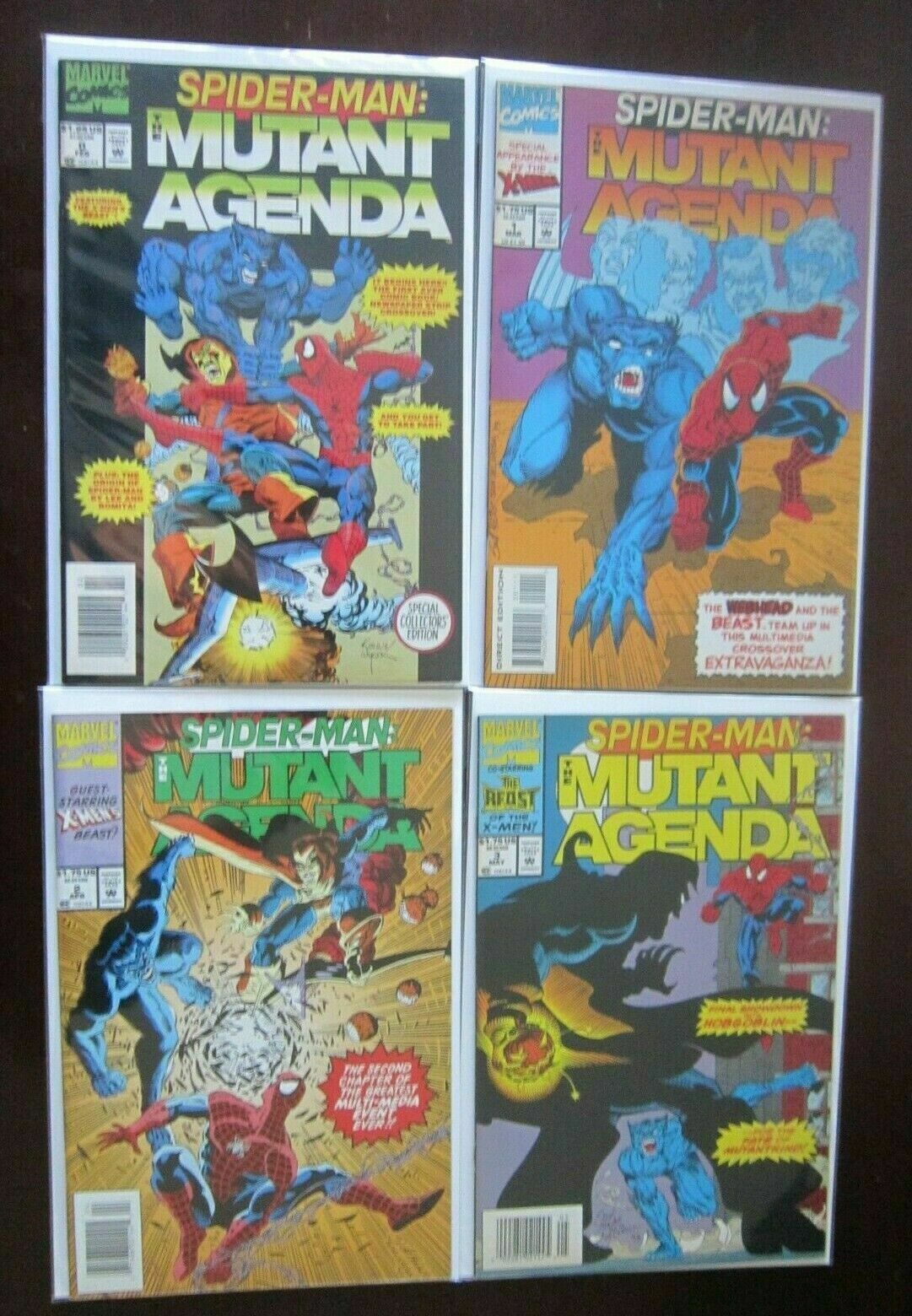 SpiderMan Mutant Agenda comic set:#0-3 4 diff avg 8.0 VF (1994) | Comic ...