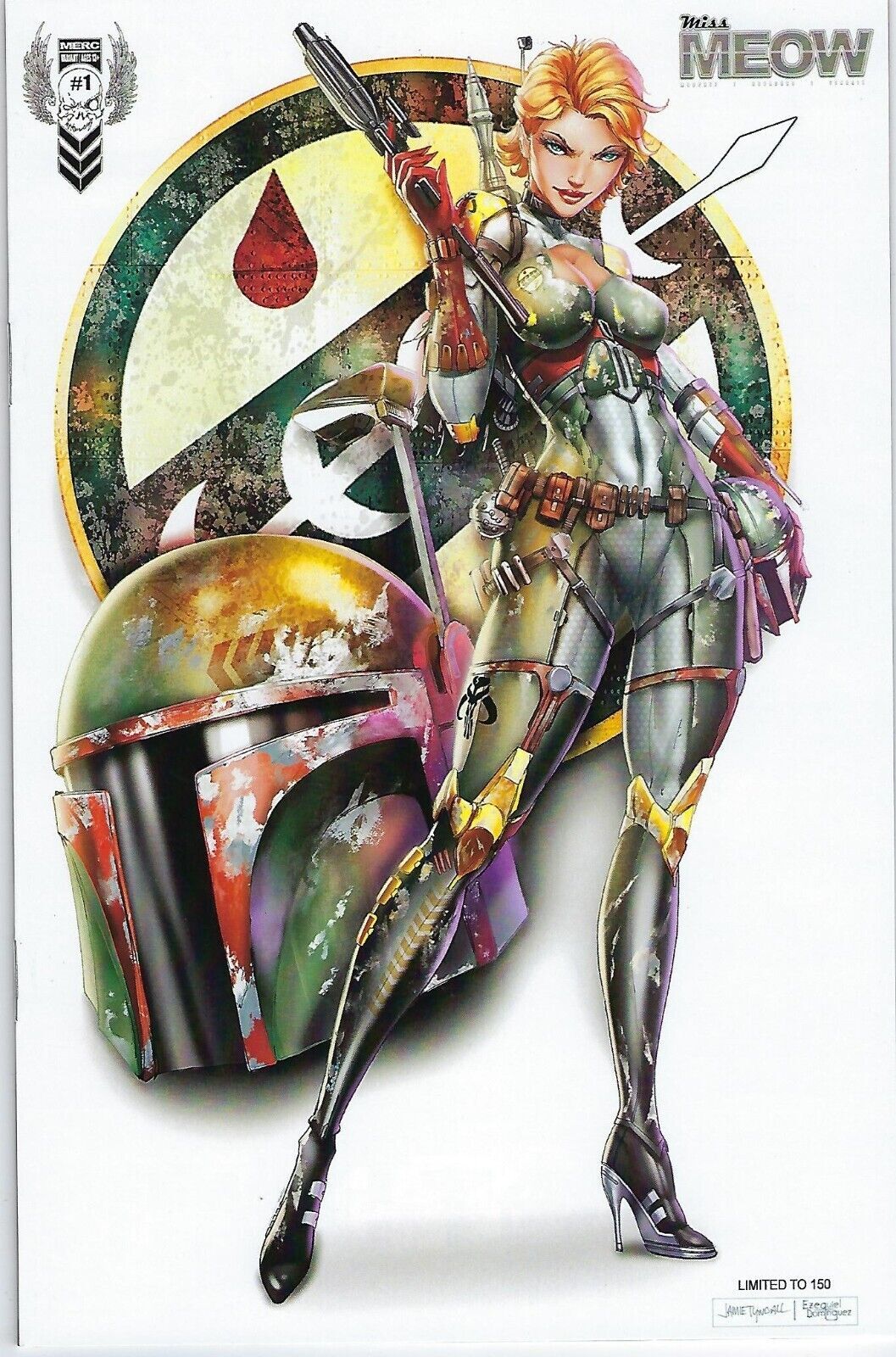 Miss Meow #1 Jamie Tyndall Star Wars Boba Fett Cosplay Lim to 150 Cover ...