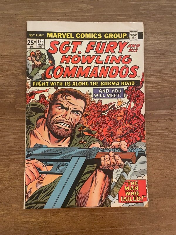 Sgt. Fury & His Howling Commandos # 125 FN/VF Marvel Comic Book Nick ...