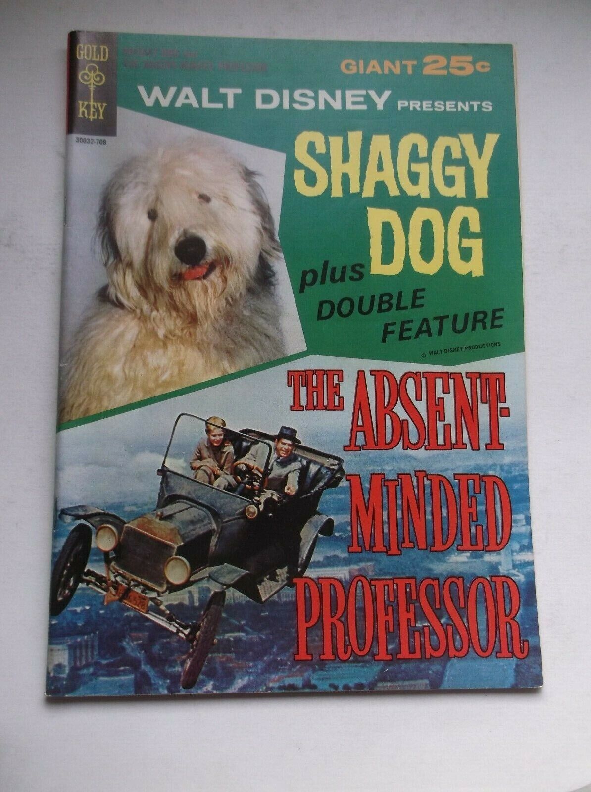 Gold Key: Walt Disney Presents Shaggy DOG Plus Absent Minded Professor ...
