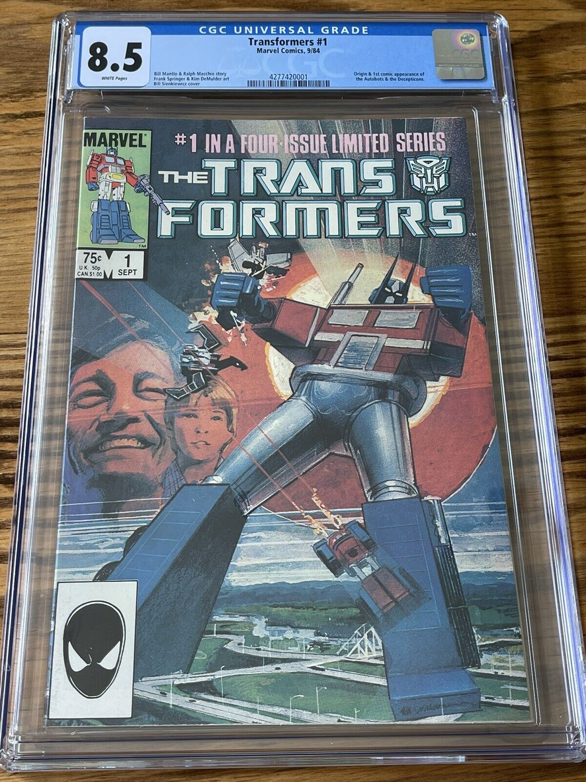 Transformers 1 CGC 8.5 1st Appearance Autobots Optimus Decepticons ...