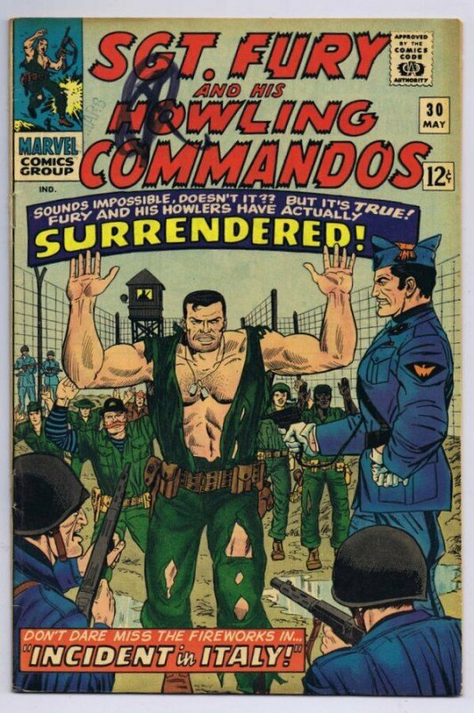 Sgt Fury and His Howling Commandos #30 ORIGINAL Vintage 1966 Marvel ...