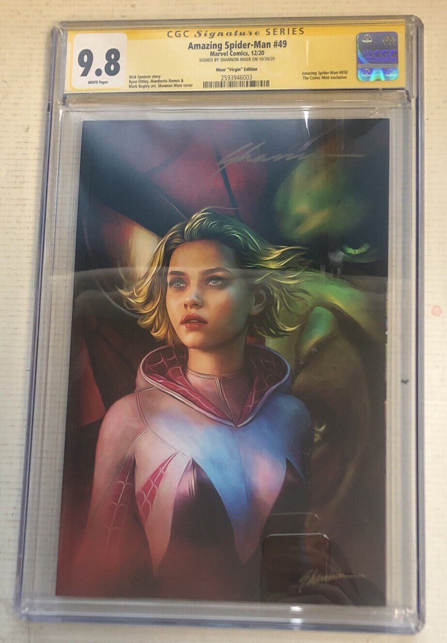 Amazing Spider-Man (2020) # 49 ( CGC 9.8 ( SS) Signed Shannon Maer ...