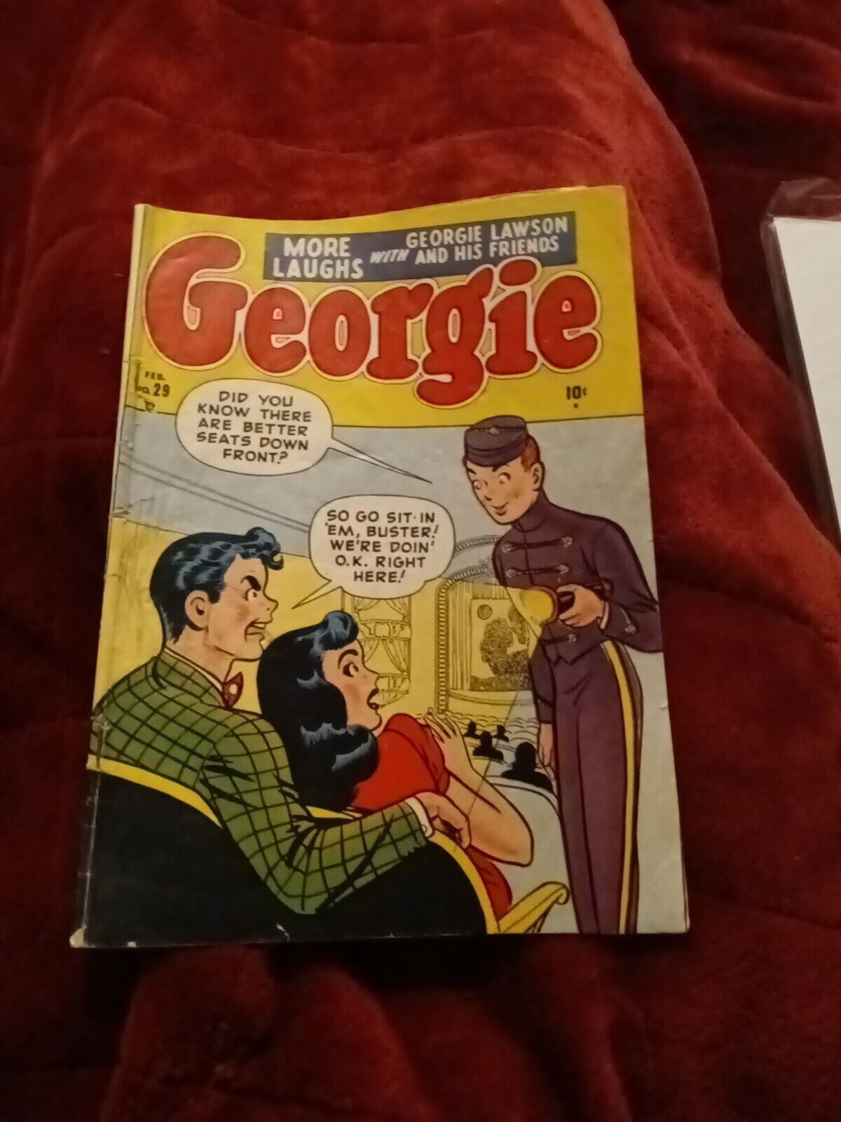Georgie Comics 29 Timely 1951 Golden Age Movie Theater Good Girl art ...