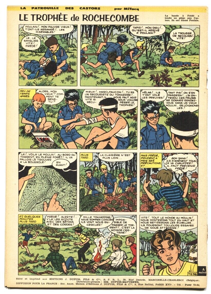 Spirou #1071-1st full appearance of THE SMURFS-rare comic book 1958 | International - Comic ...