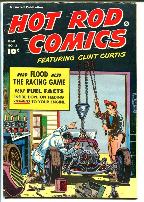 Hot Rod-#3 1952-Fawcett-John Cobb-dirt track sprint cars-Bettenhausen ...