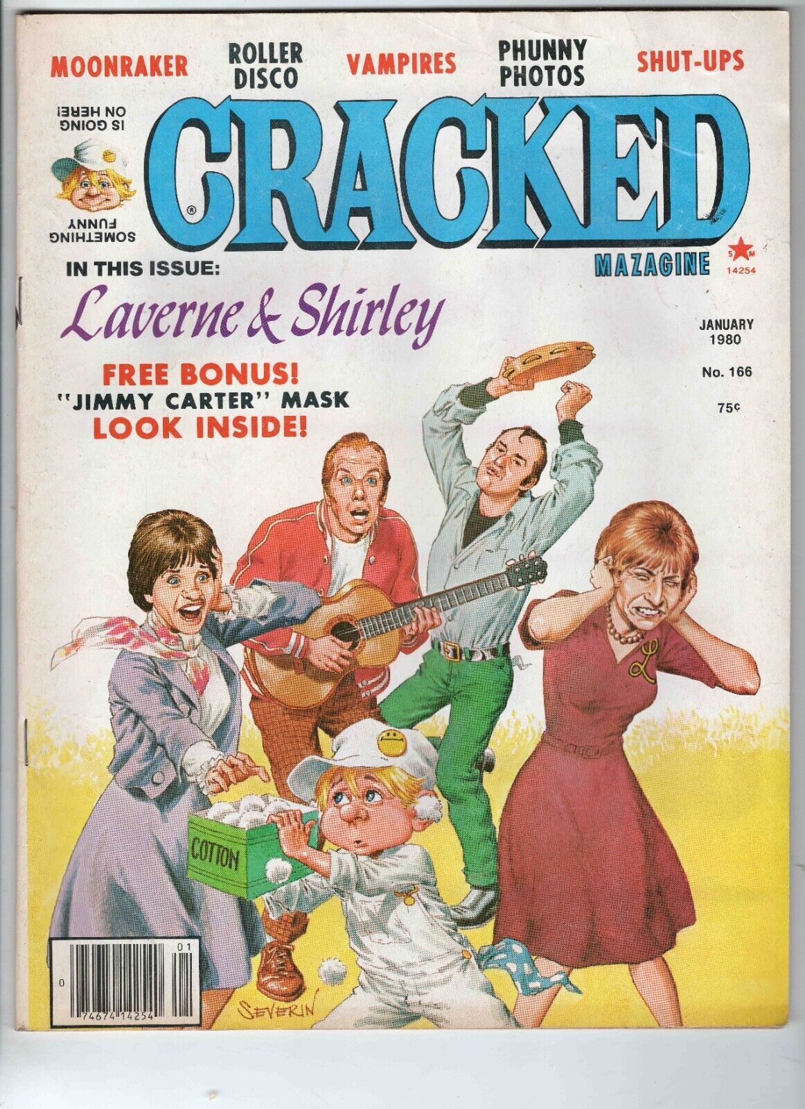 Cracked Magazine #166 Jan 1980 Laverne & Shirley Jimmy Carter | Comic ...