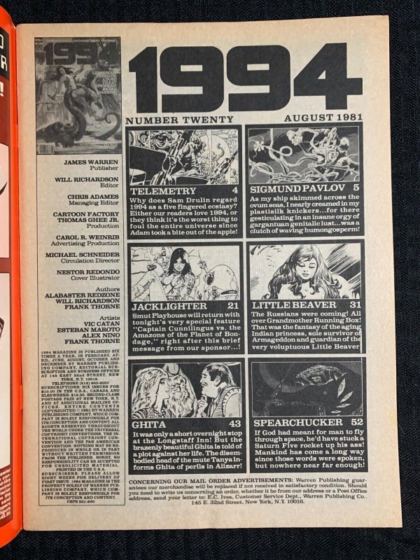 (1981) 1994 Warren Fantasy Magazine #20 FN+ 6.5 Maroto Nino / Frank ...