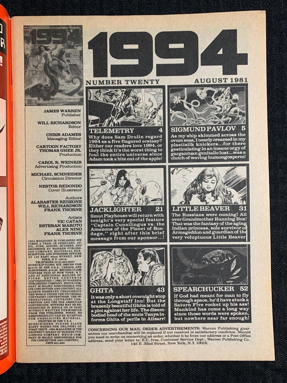 (1981) 1994 Warren Fantasy Magazine #20 FN+ 6.5 Maroto Nino / Frank ...