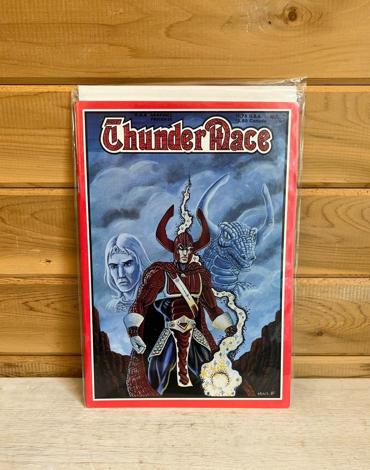 RAK Comics Thundermace SIGNED Bob Kraus #3 Vintage 1987 | Comic Books ...