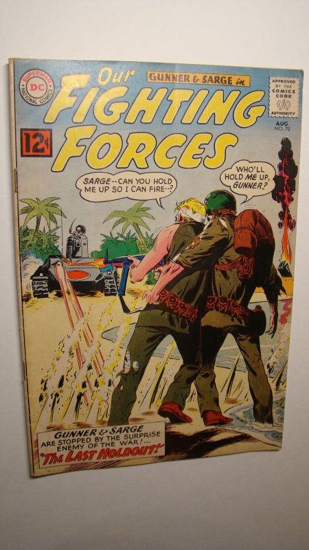 OUR Fighting Forces 70 *Solid Copy* JOE Kubert ART 1963 VS Japanese ...