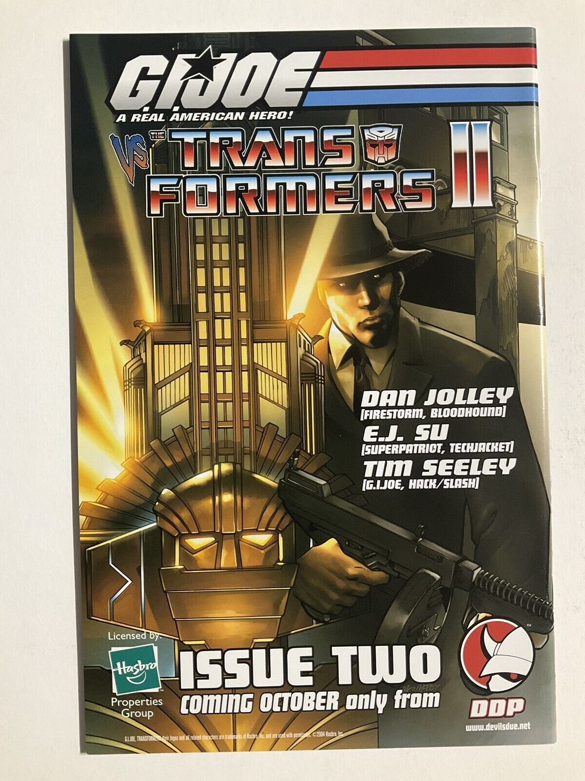 G.I. JOE VS Transformers II 1 a Signed Seeley NM Near Mint DDP | Comic ...