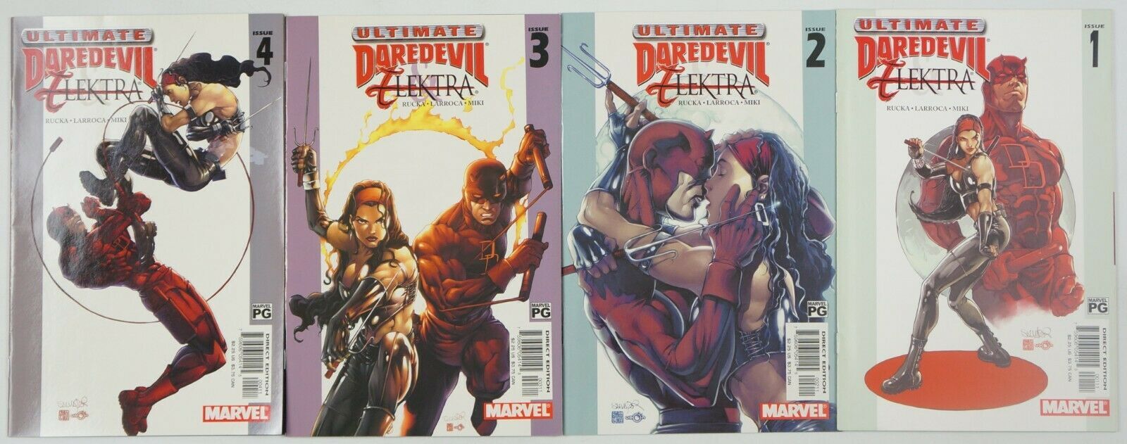 Ultimate Daredevil & Elektra #1-4 VF/NM complete series - greg rucka ...