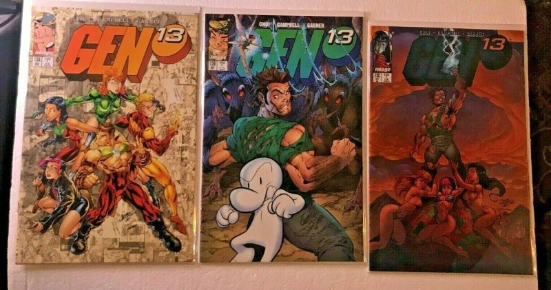 Gen 13 #13A , #13B & #13C J. Scott Campbell Cover Army of Darkness ...