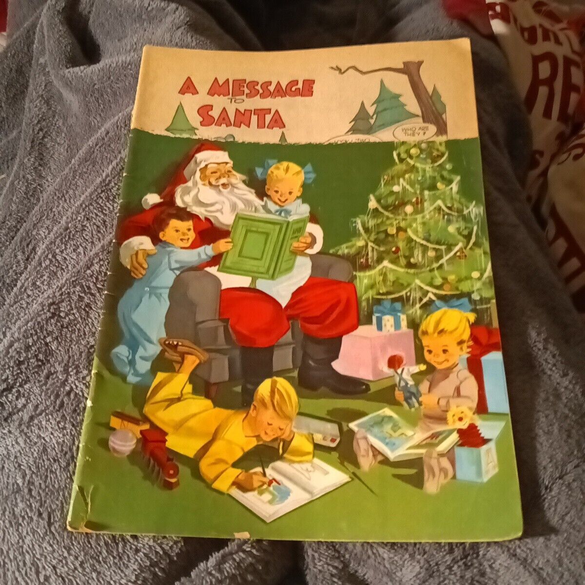 1955 DELL COMICS SANTA CLAUS FUNNIES Four Color #666 Christmas Golden ...
