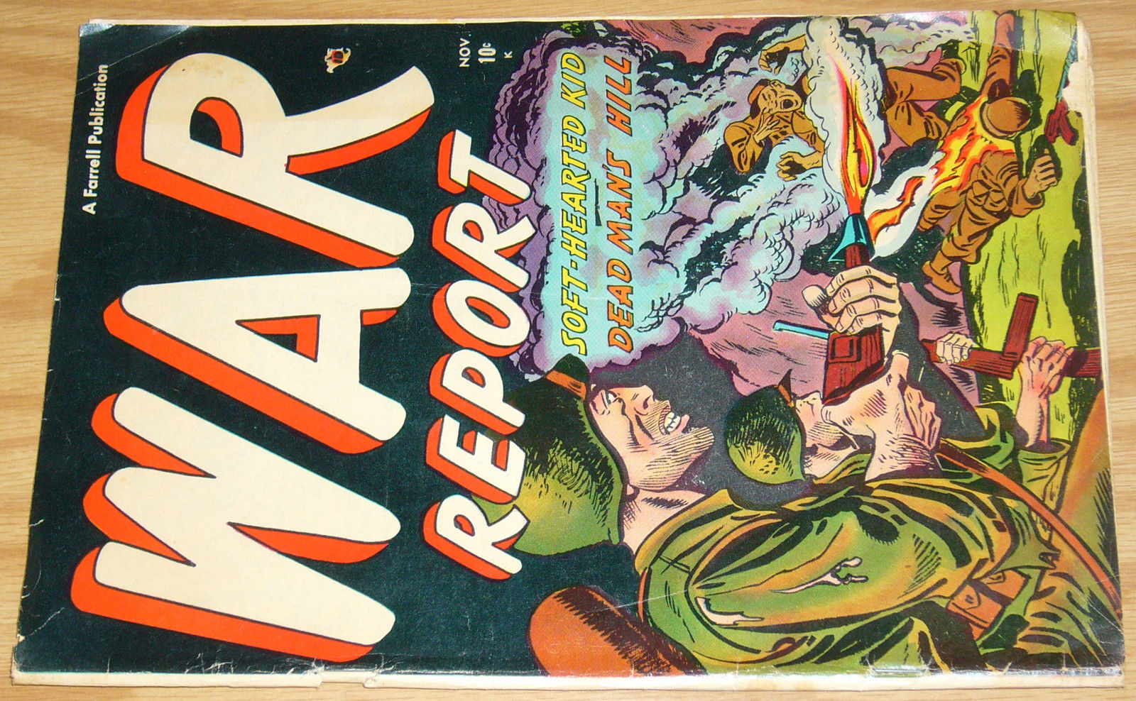War Report #2 GD november 1952 - graphic flamethrower cover art ...